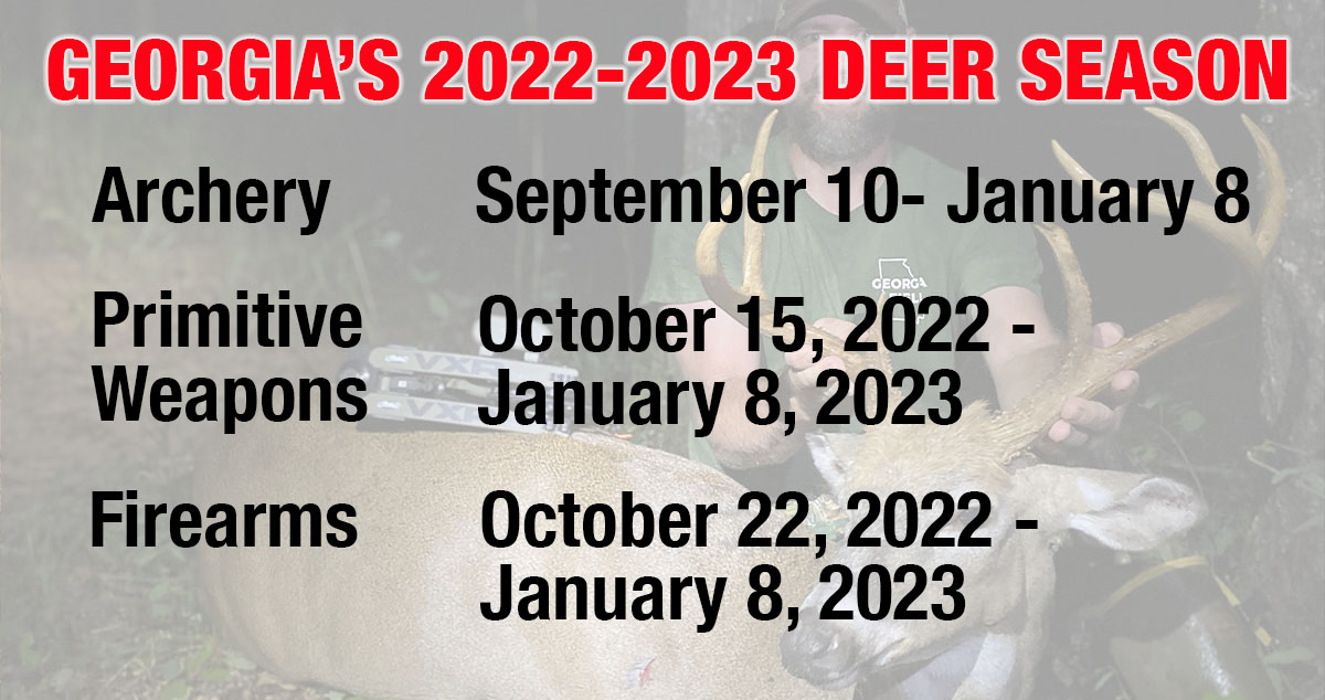2022-2023 Georgia Deer Season Dates